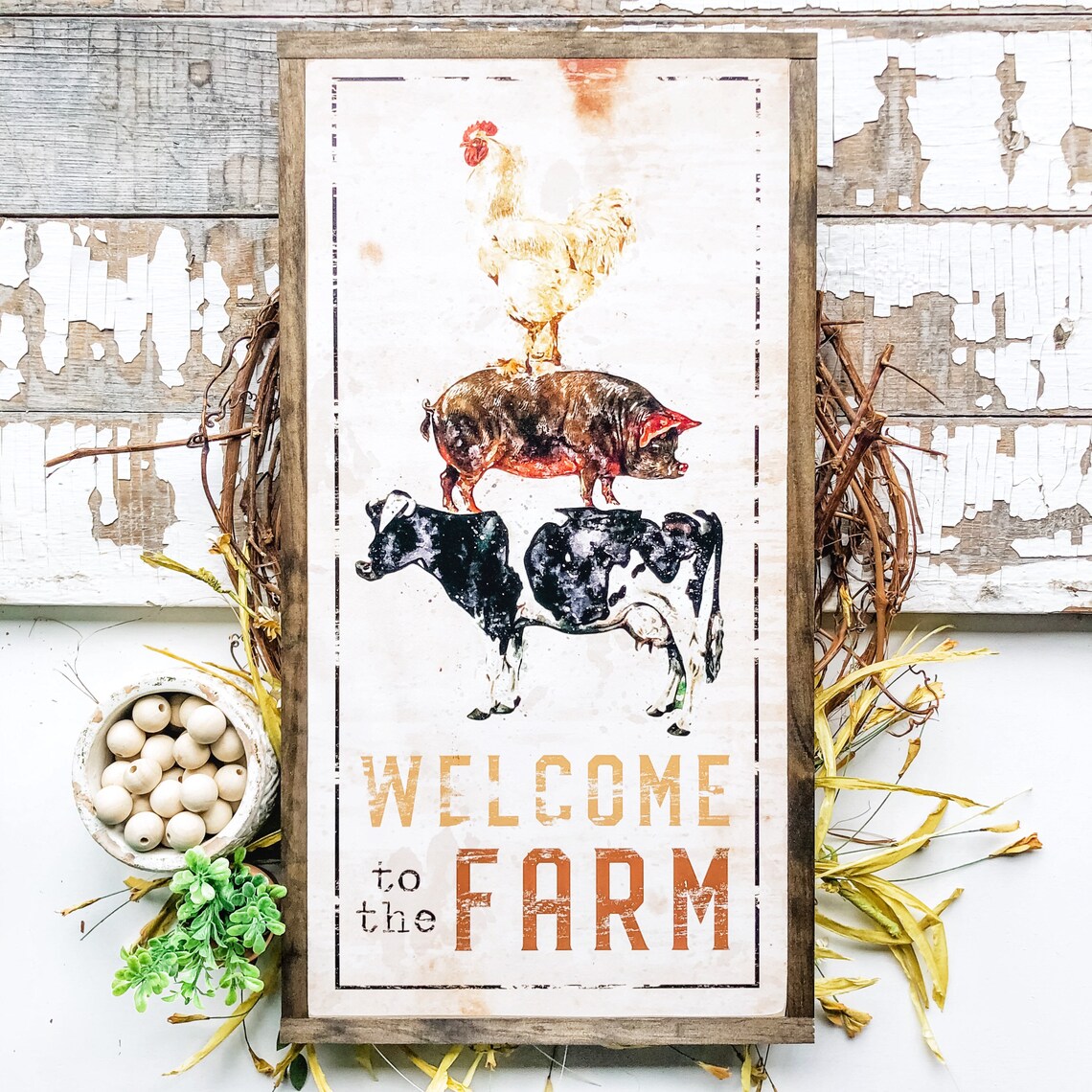 Welcome to the Farm, Farmhouse Sign, Farmhouse Decor, Farm Sign, Signs ...