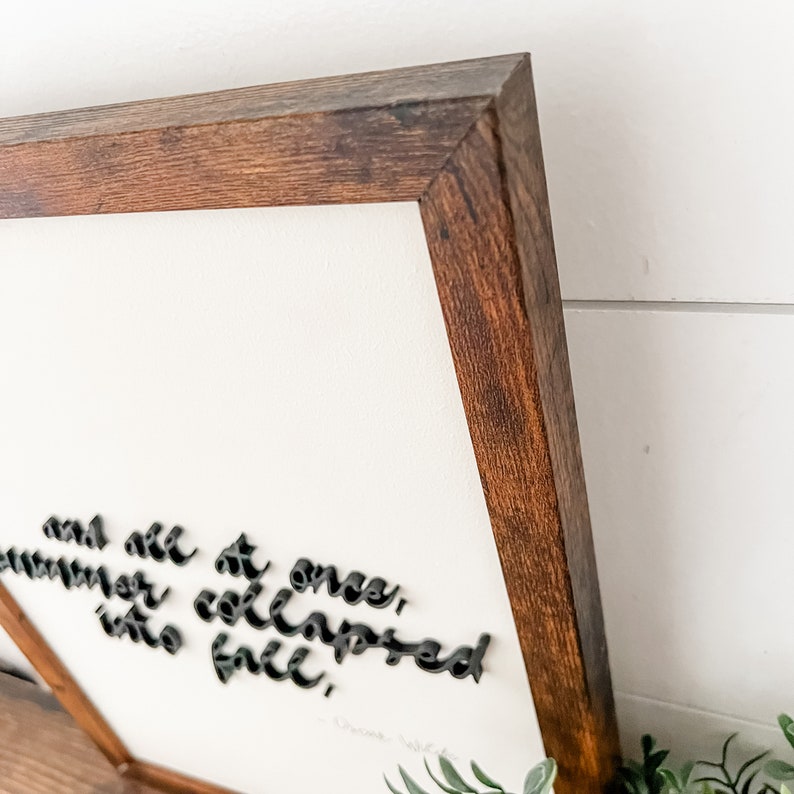 Summer Collapsed Into Fall Quote, Fall Home Decor, Lasercut Wood Sign ...