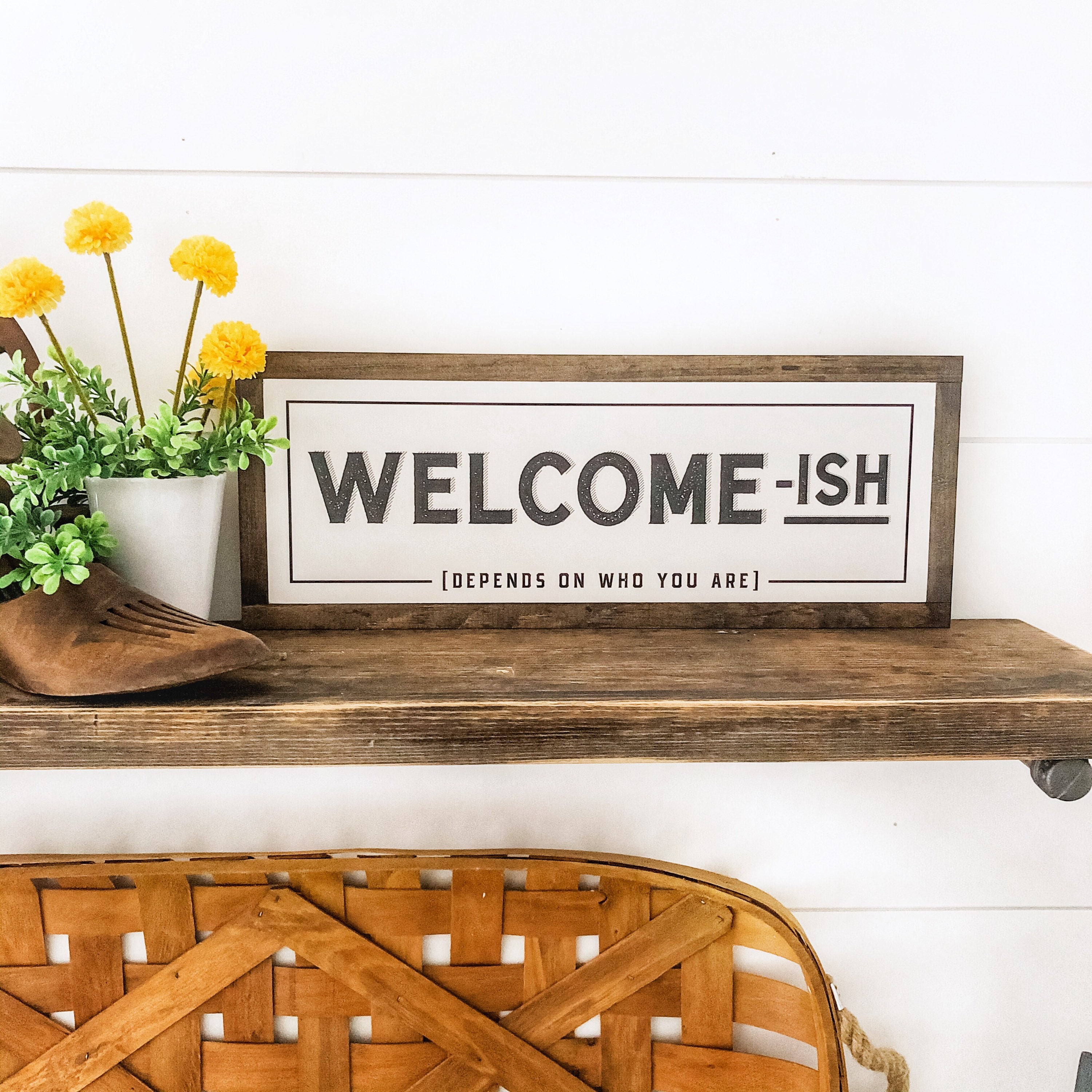 Welcome Sign Welcome Funny Sign Wooden Sign Farmhouse | Etsy