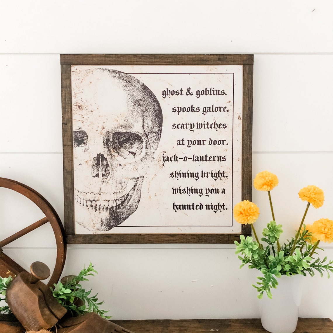 Halloween Wood Sign Halloween Sign Fall Home Decor Lasercut | Etsy