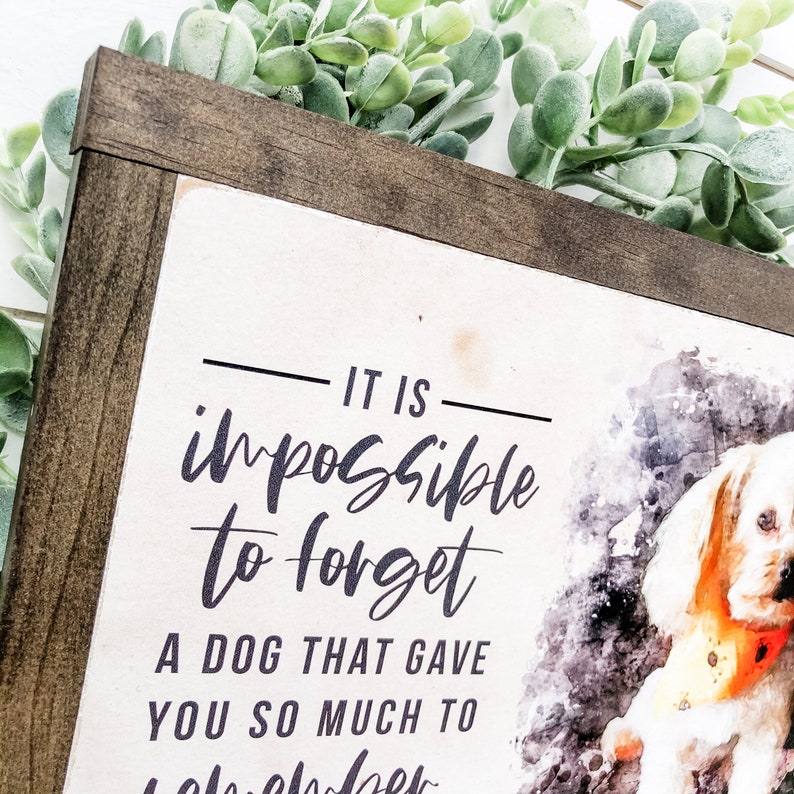 Pet Loss Sign Watercolor Pet Sign Animal Loss Sign Pet Loss | Etsy