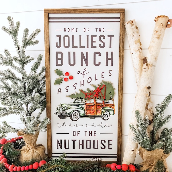 Funny Christmas Sign - Etsy