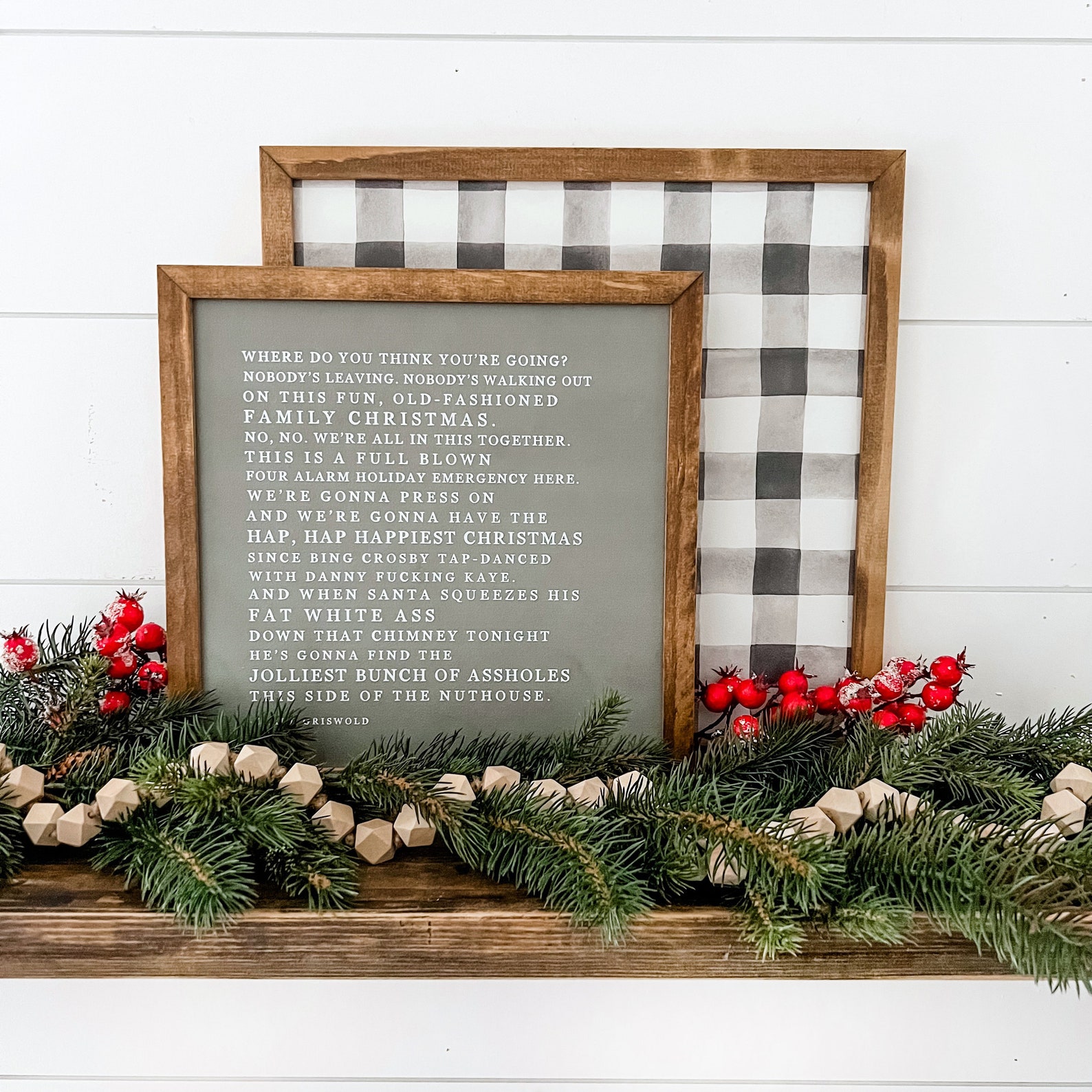 Interchangeable Seasonal Wood Sign, Handmade Wood Sign, Seasonal Home ...