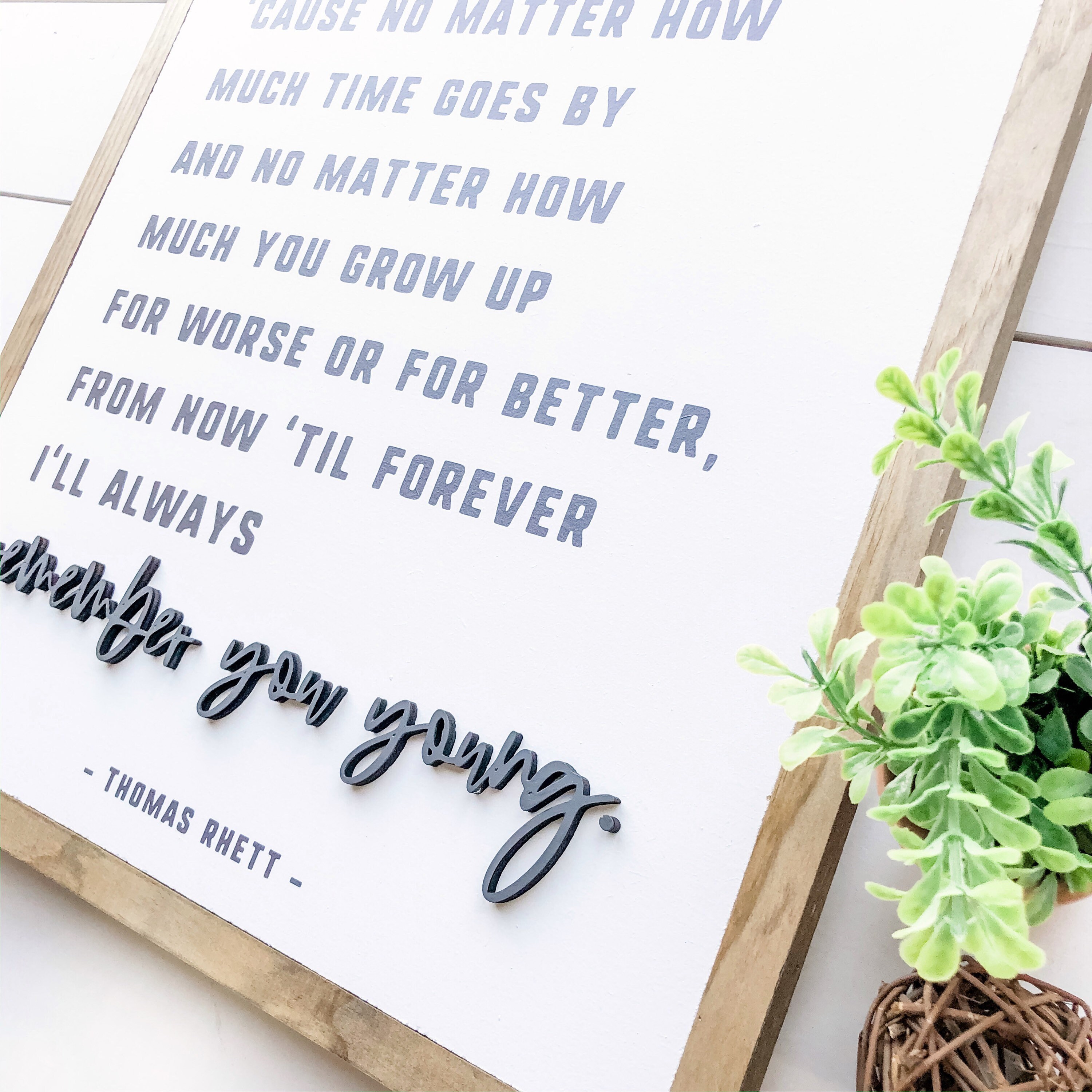 Farmhouse Sign, Song Lyric Sign, Nursery Decor, Nursery Sign, Mothers ...