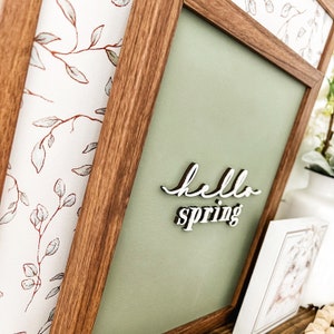 Hello Spring Wood Sign, Farmhouse Spring Sign, Spring Home Decor ...