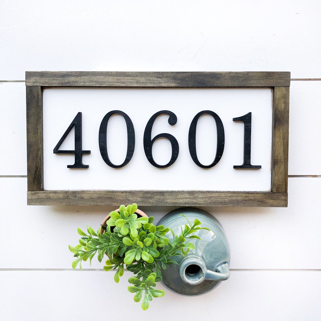 Zip Code Sign, Personalized Sign, Farmhouse Sign, Farmhouse Decor ...