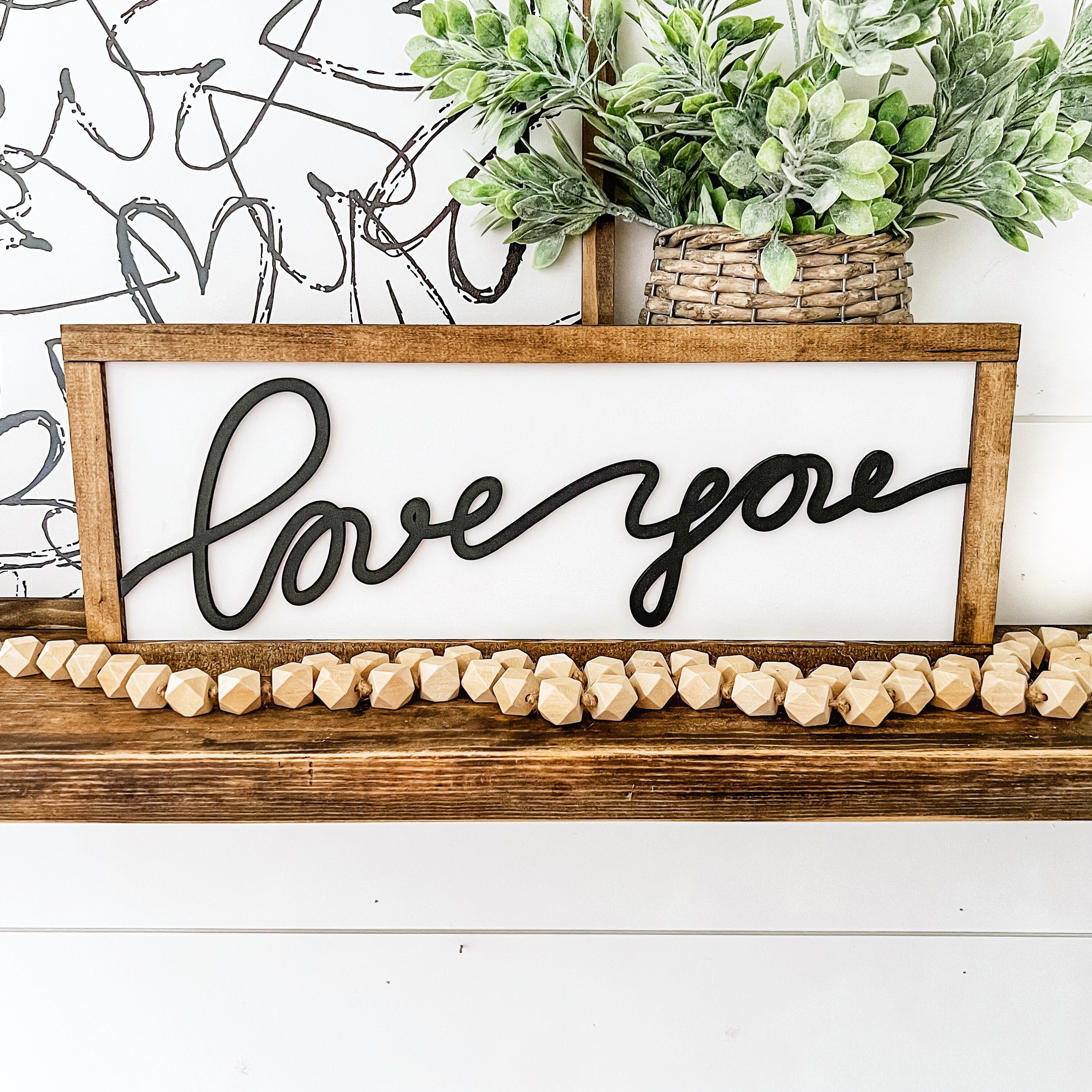 Love You Sign, Wood Sign, Love You Sign, Valentines Day Sign ...