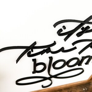 Spring Wood Sign, Farmhouse Spring Sign, It's Time to Bloom, Spring ...