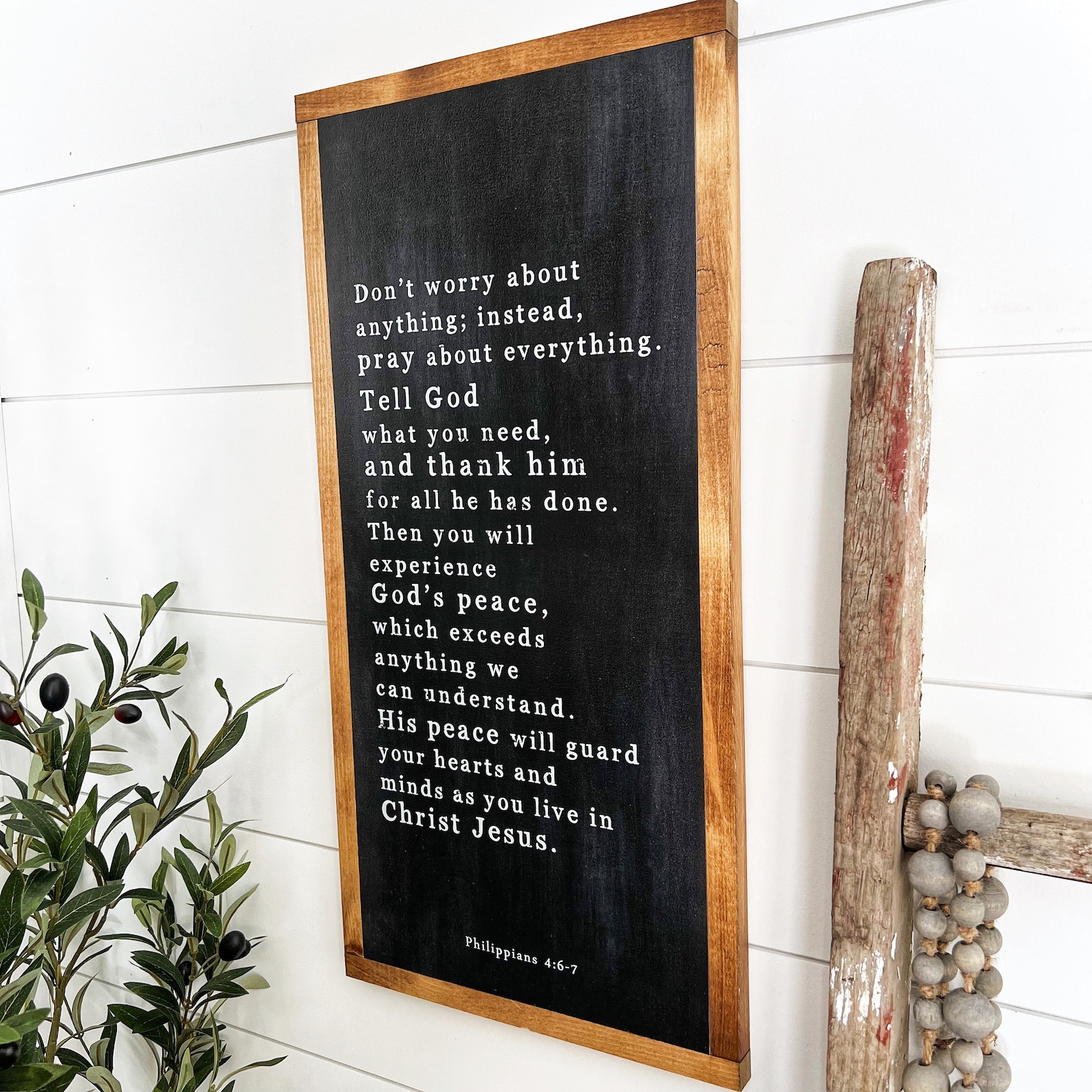 Bible Verse Signs Scripture Sign Philippians 4:6-7 Verse - Etsy