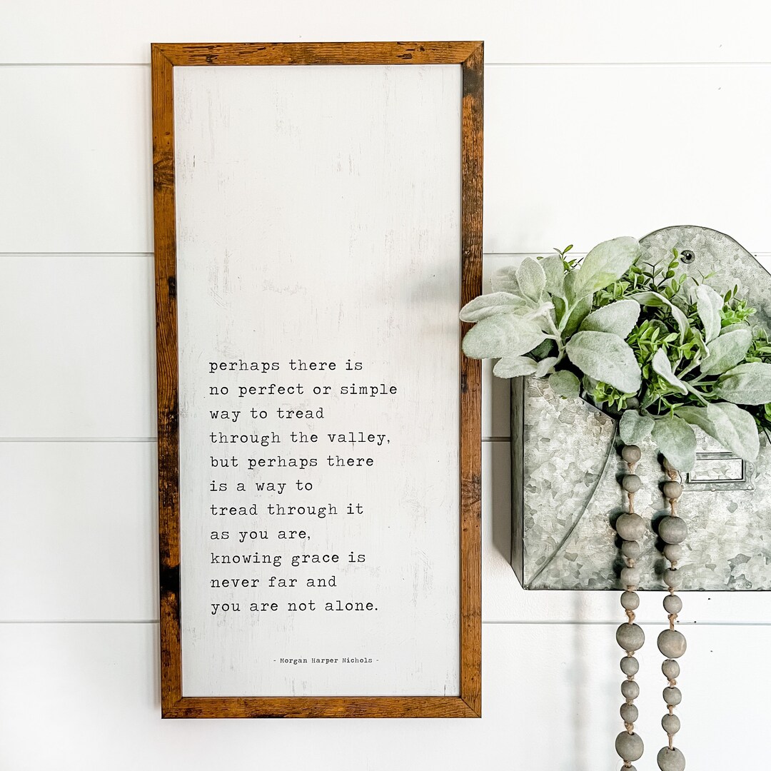 Inspirational Quote Wood Sign, Farmhouse Wood Sign, Modern Farmhouse ...