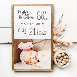 Nursery Sign, Custom Nursery Sign, Personalized Nursery Sign, Nursery ...