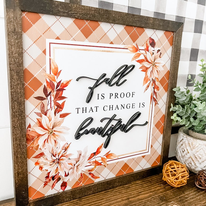 Fall Wood Sign DUO Unique Fall Decor Farmhouse Fall Signs - Etsy