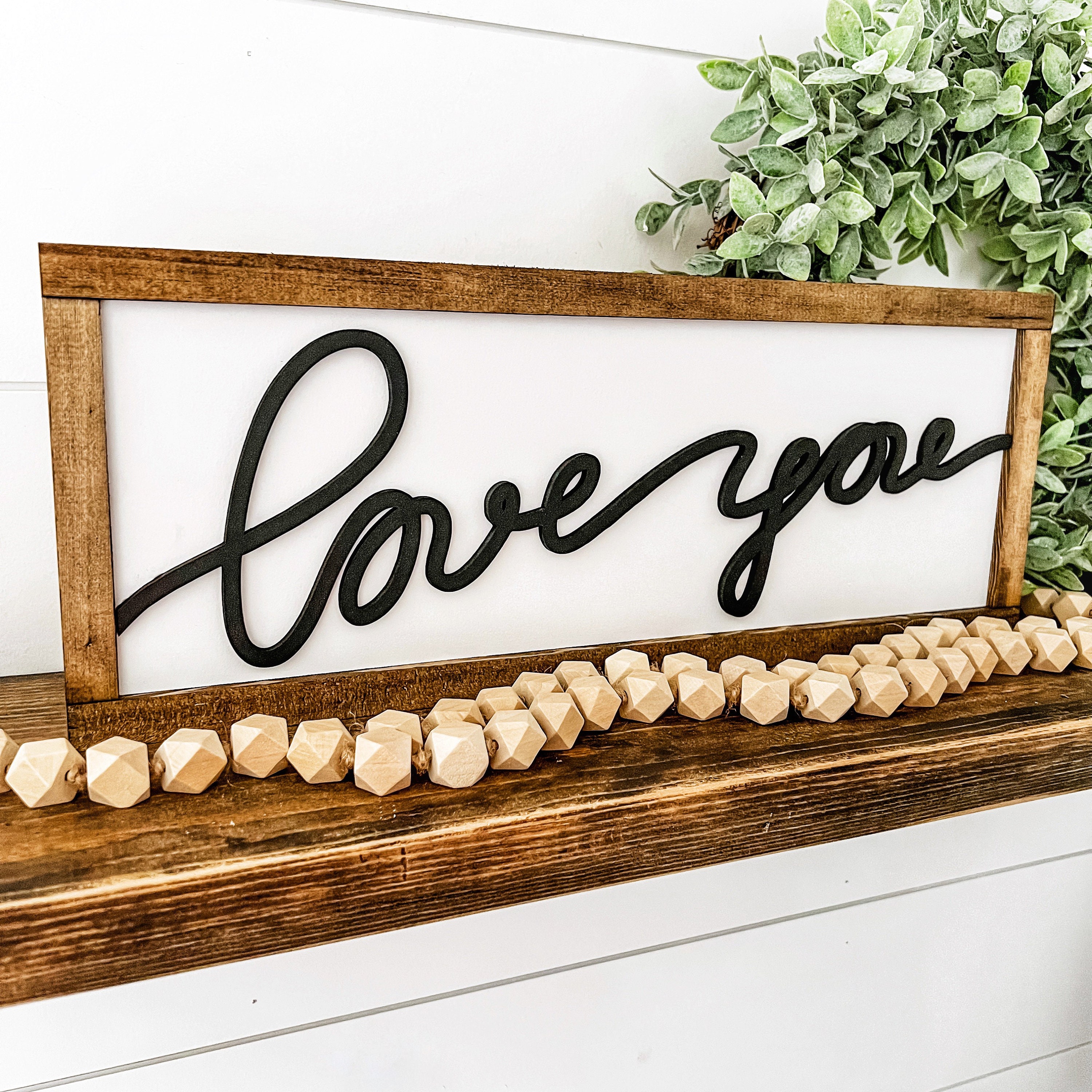 Love You Sign Wood Sign Love You Sign Valentines Day Sign - Etsy
