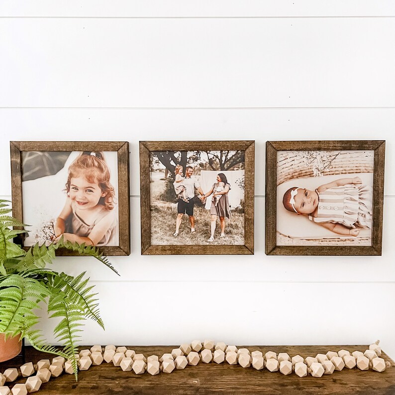 Framed Wedding Photo on Wood ANY Photo on Wood Custom Wood - Etsy