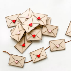 Valentines Day Mini Envelopes, Mini Love Letters, Valentines Day Decor ...