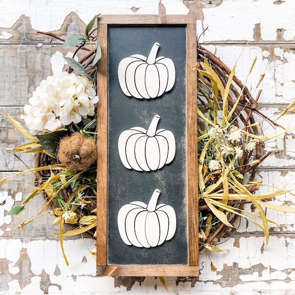 Wood Pumpkin Sign - Etsy