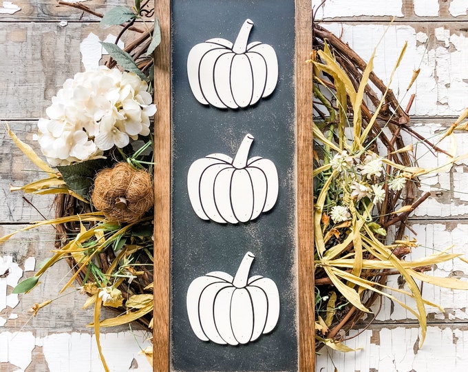 Fall Wood Sign Fall Pumpkin Sign Fall Home Decor Pumpkin - Etsy