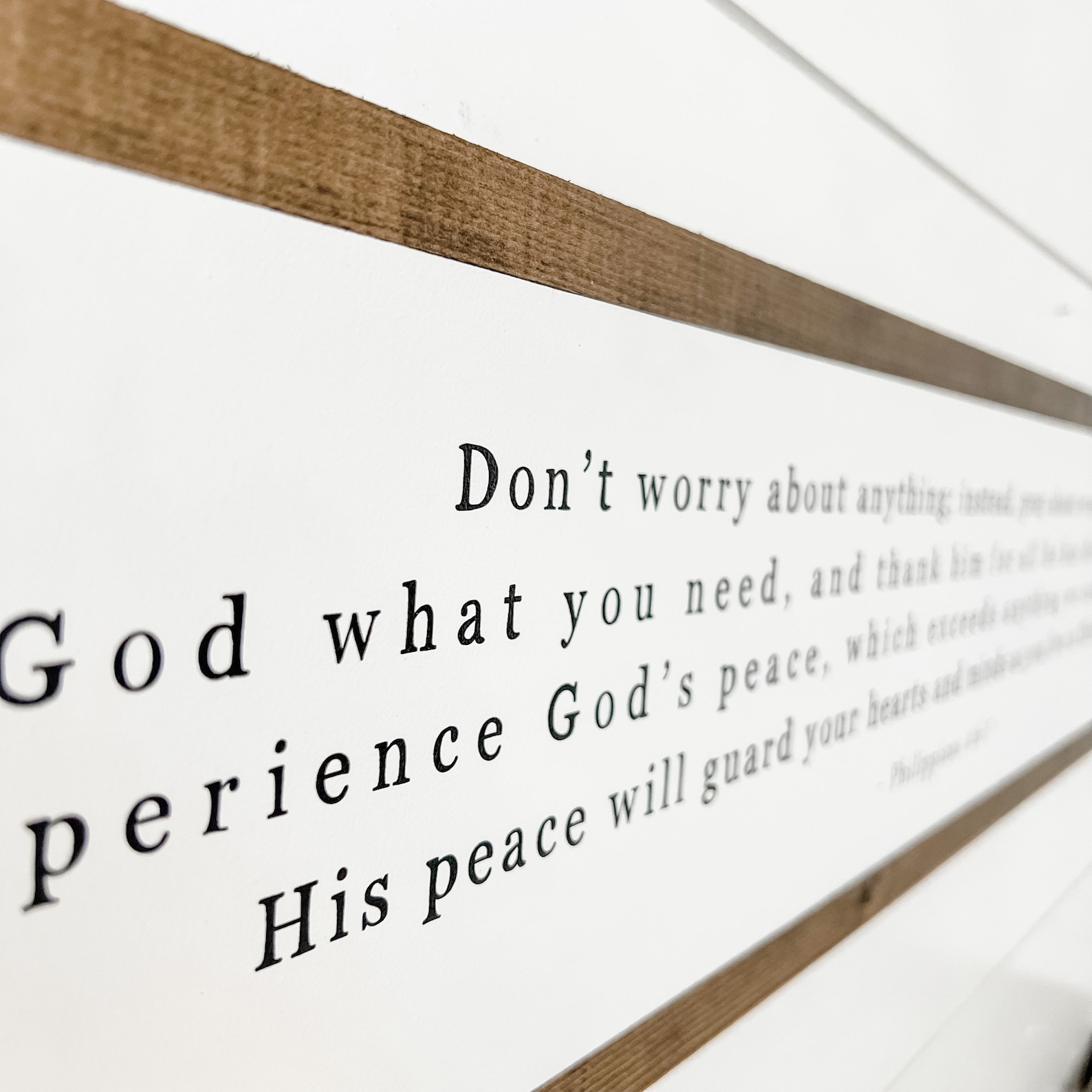 Bible Verse Signs Scripture Sign Philippians 4:6-7 Verse - Etsy