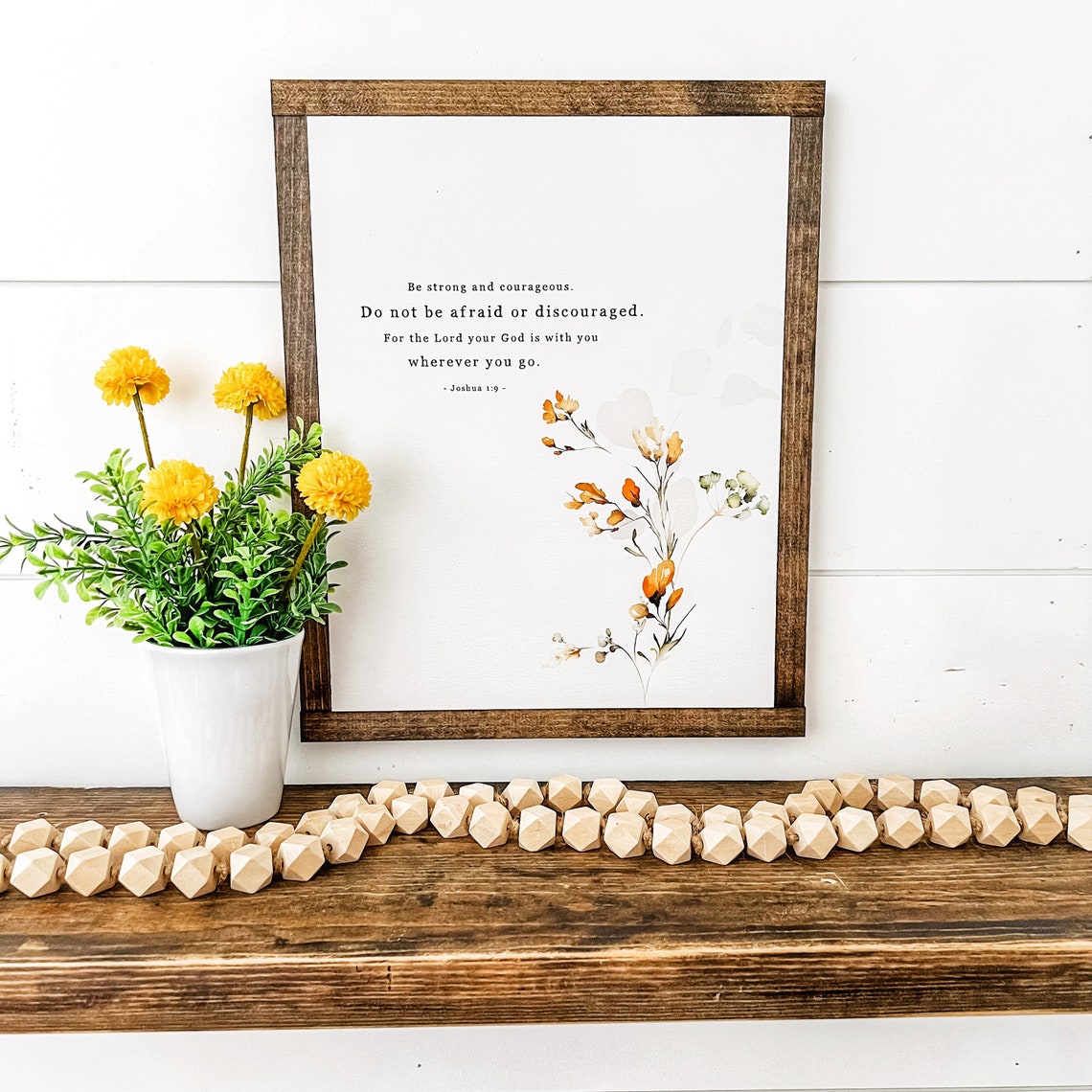 Bible Verse Signs Scripture Sign Joshua 1:9 Verse Be Strong - Etsy