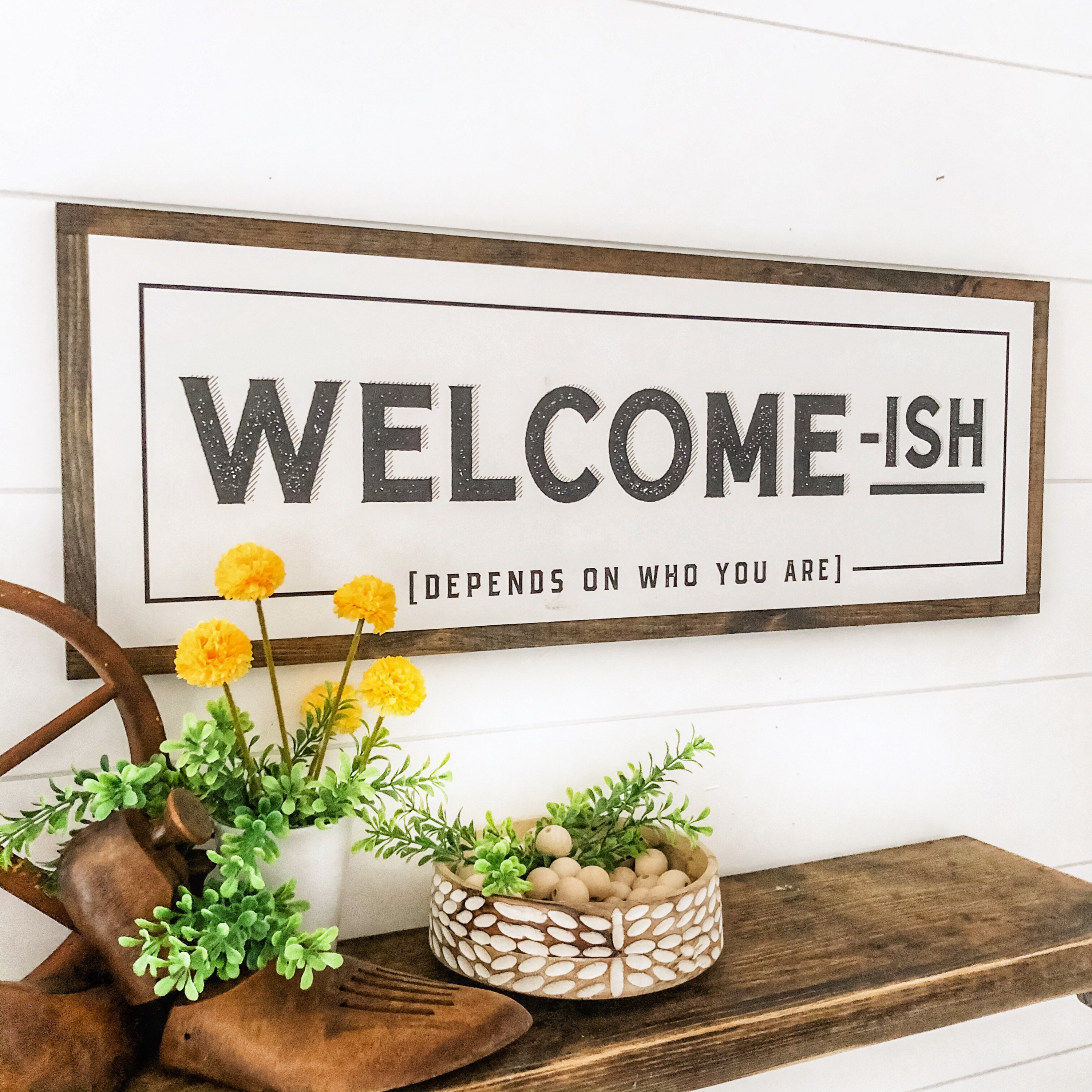 Welcome Sign Welcome Funny Sign Wooden Sign Farmhouse | Etsy