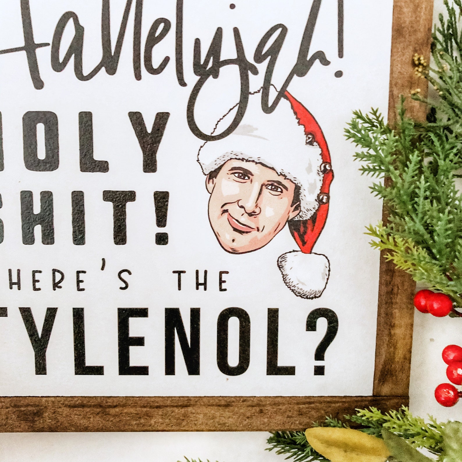 Funny Christmas Sign, Christmas Sign, Christmas Wooden Sign, Christmas ...