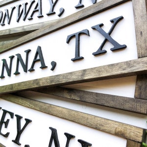 Custom Wood Sign, Custom City Name Sign, City Name Sign, Housewarming ...