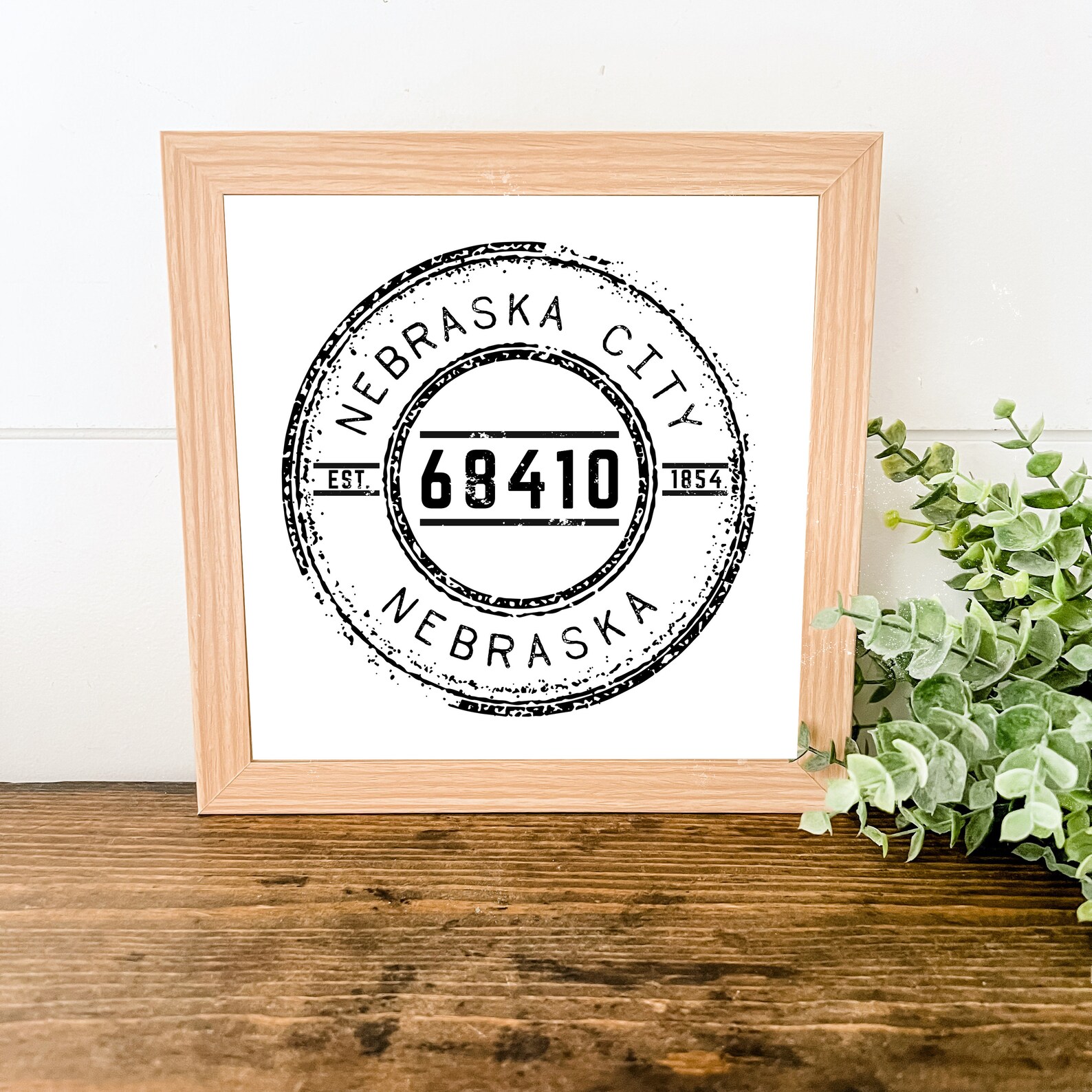 Custom Zip Code Sign, Vintage Stamp Postal Code Sign, Farmhouse Wood ...