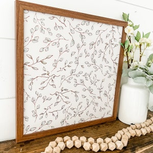 Spring Wood Sign, Farmhouse Spring Sign, Floral Background Layering ...
