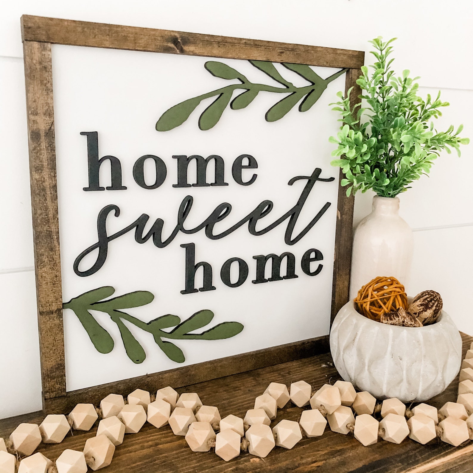 Home Sweet Home Farmhouse Sign Laser Cut Sign Spring Home - Etsy