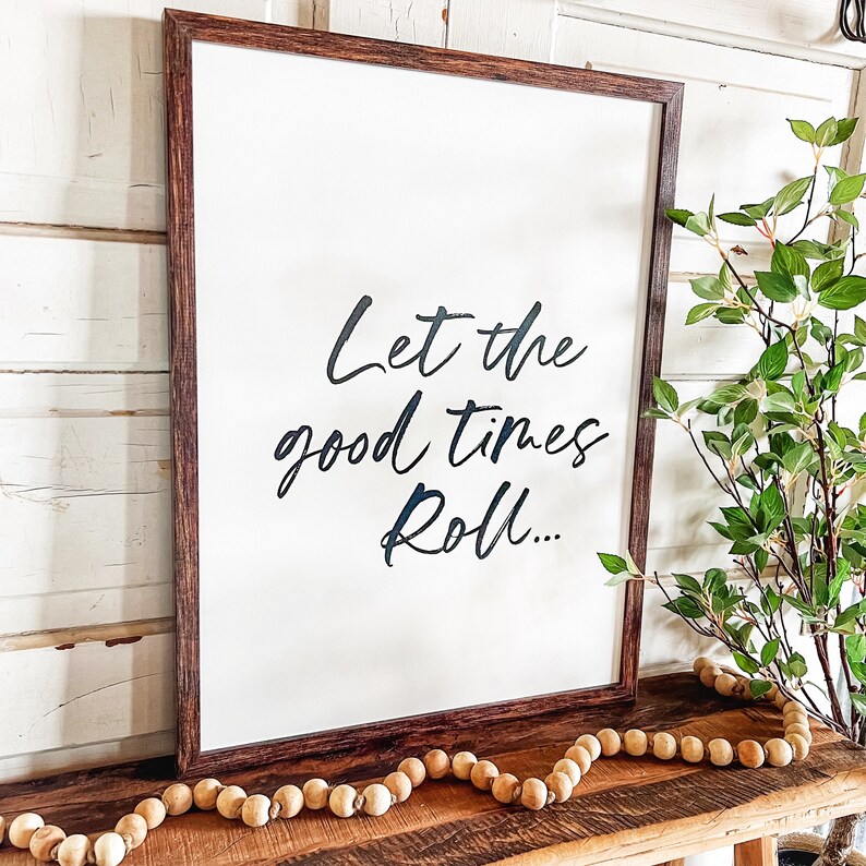 Let the Good Times Roll Sign, Music Room Sign, Sign for Bar, Music ...