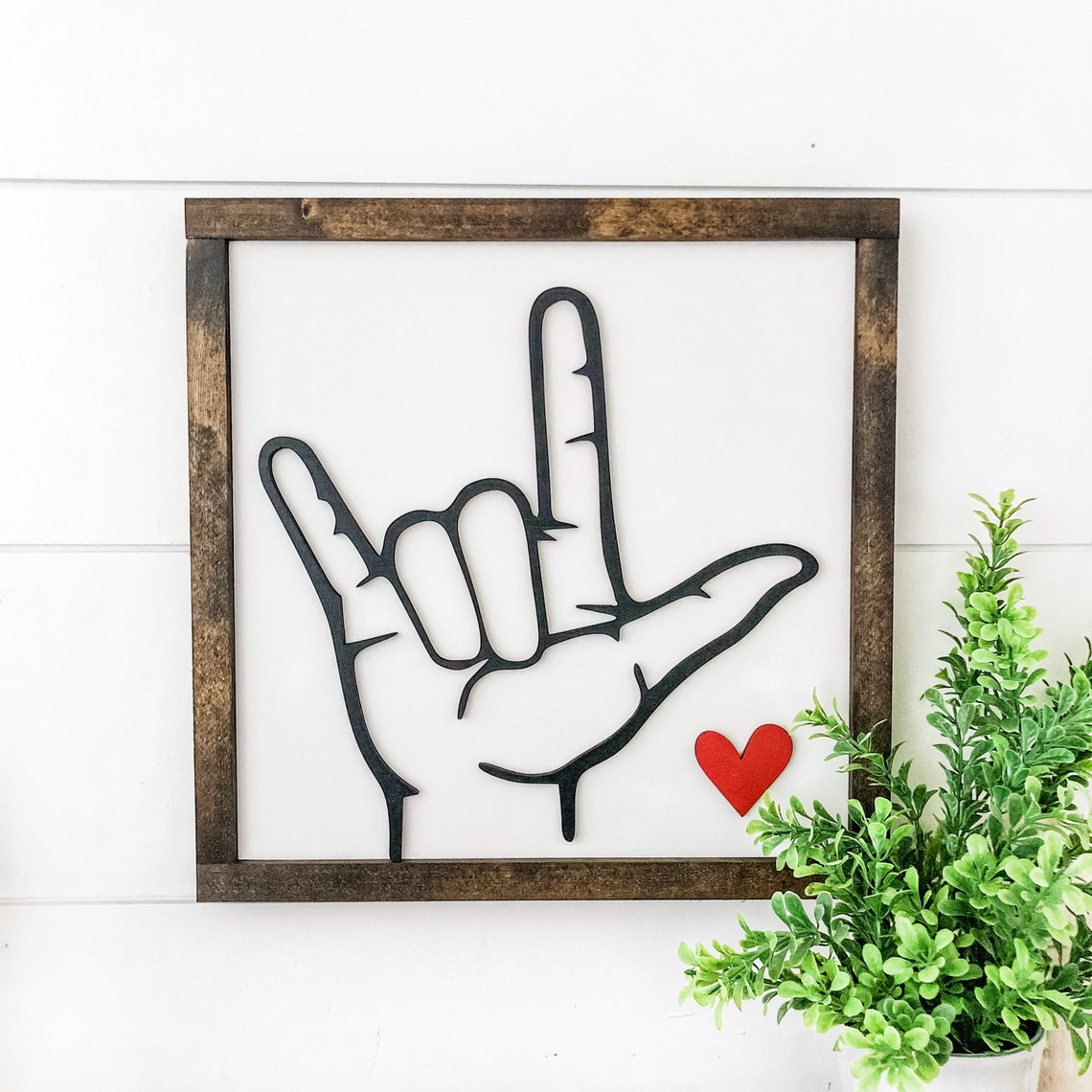 Valentine Decor Sign Love Sign Language I Love You Sign - Etsy