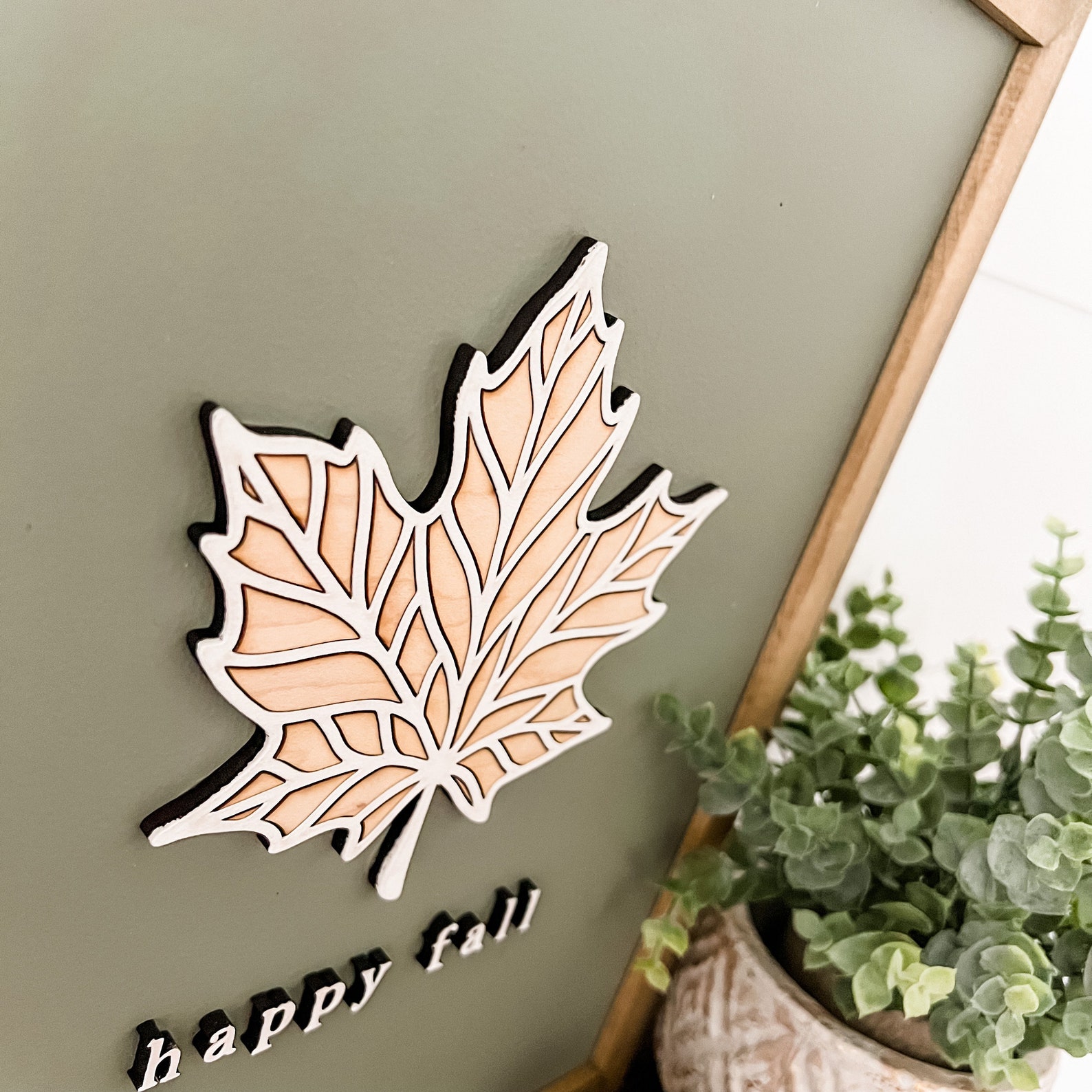 Happy Fall Wood Sign, Fall Quotes, Fall Home Decor, Lasercut Wood Sign ...