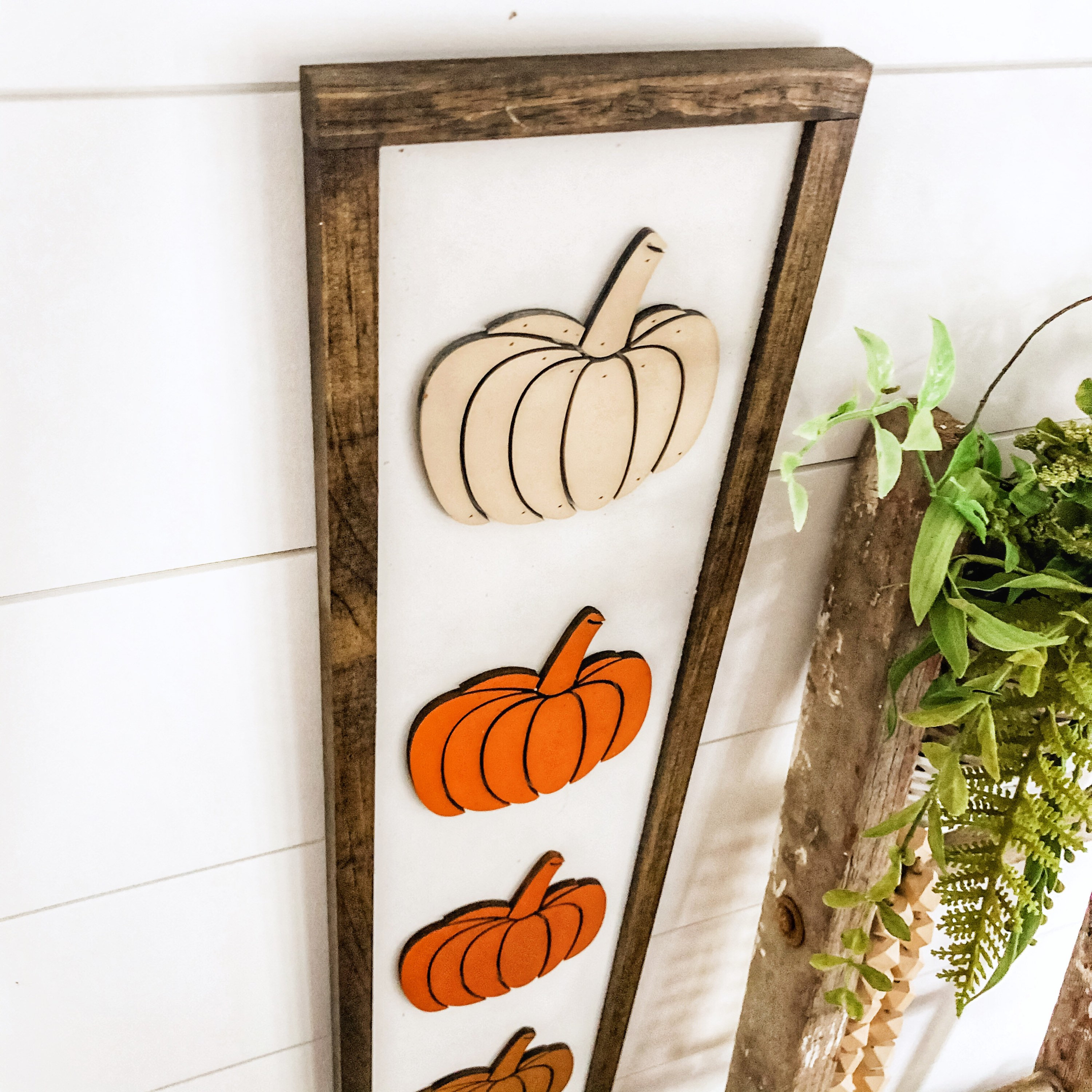 Fall Wood Sign, Fall Pumpkin Sign, Fall Home Decor, Pumpkin Sign, Front ...