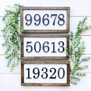 Zip Code Sign, Personalized Sign, Farmhouse Sign, Farmhouse Decor ...