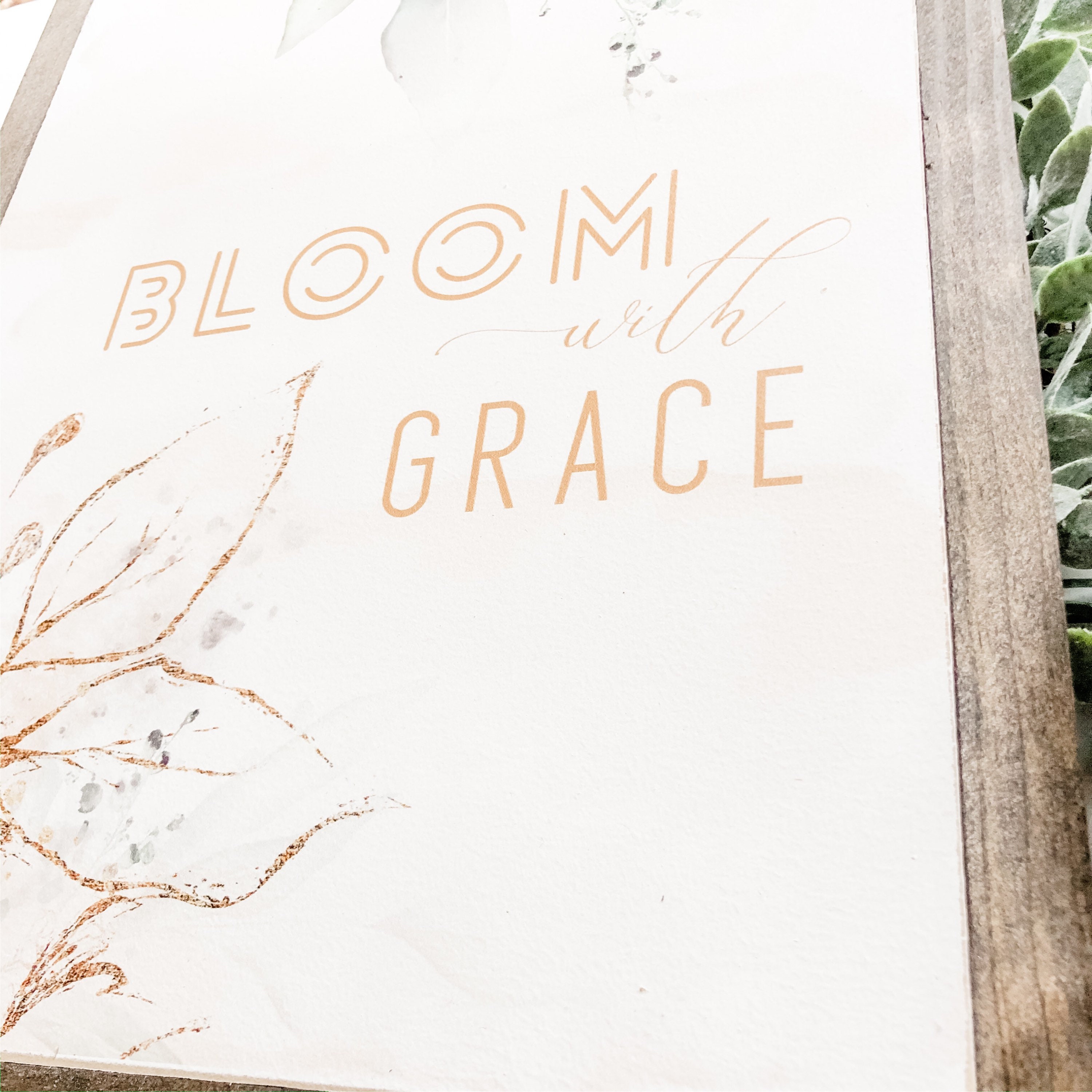 Bloom With Grace Farmhouse Sign Farmhouse Decor Spring Wood - Etsy