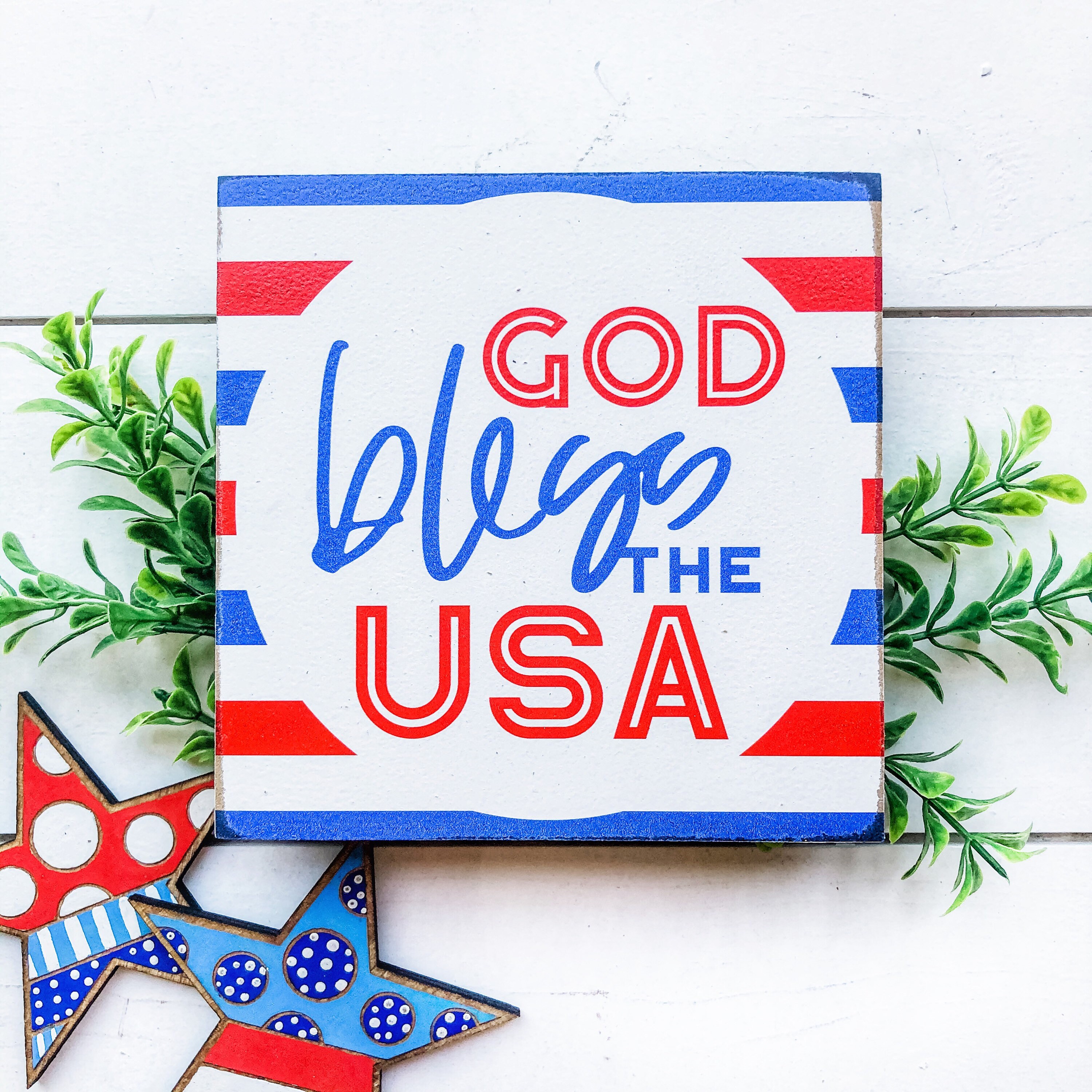 4th of July Mini Signs Tiered Tray Sign 4th of July Signs - Etsy