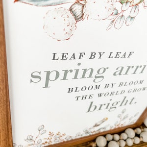 Spring Inspirational Quote Wood Sign, Handmade Wood Sign, Farmhouse ...