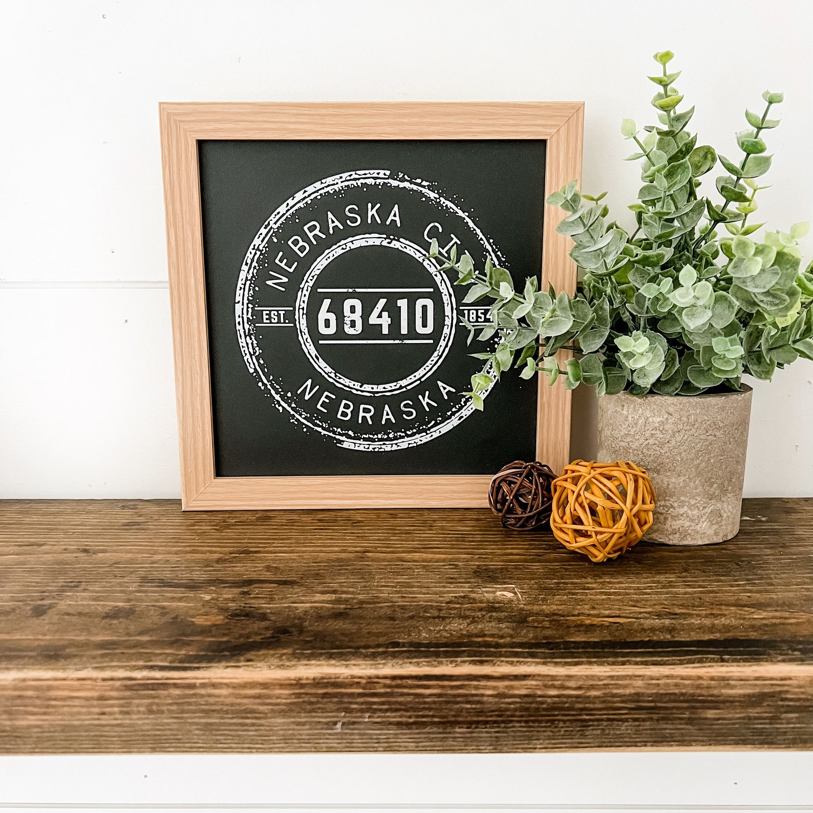 Custom Zip Code Sign, Vintage Stamp Postal Code Sign, Farmhouse Wood ...