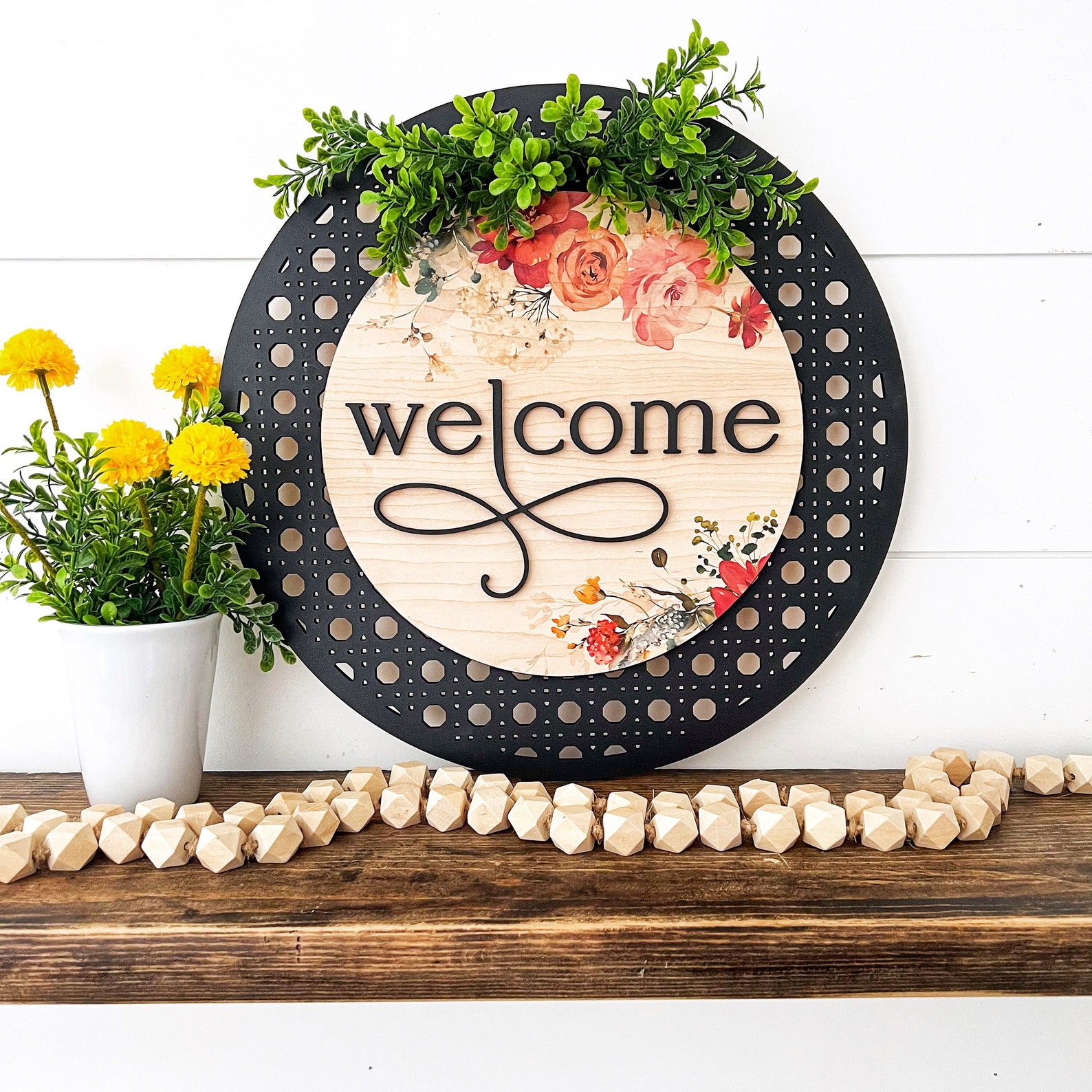 Interchangeable Round Sign Personalized Wood Sign Round Wood - Etsy