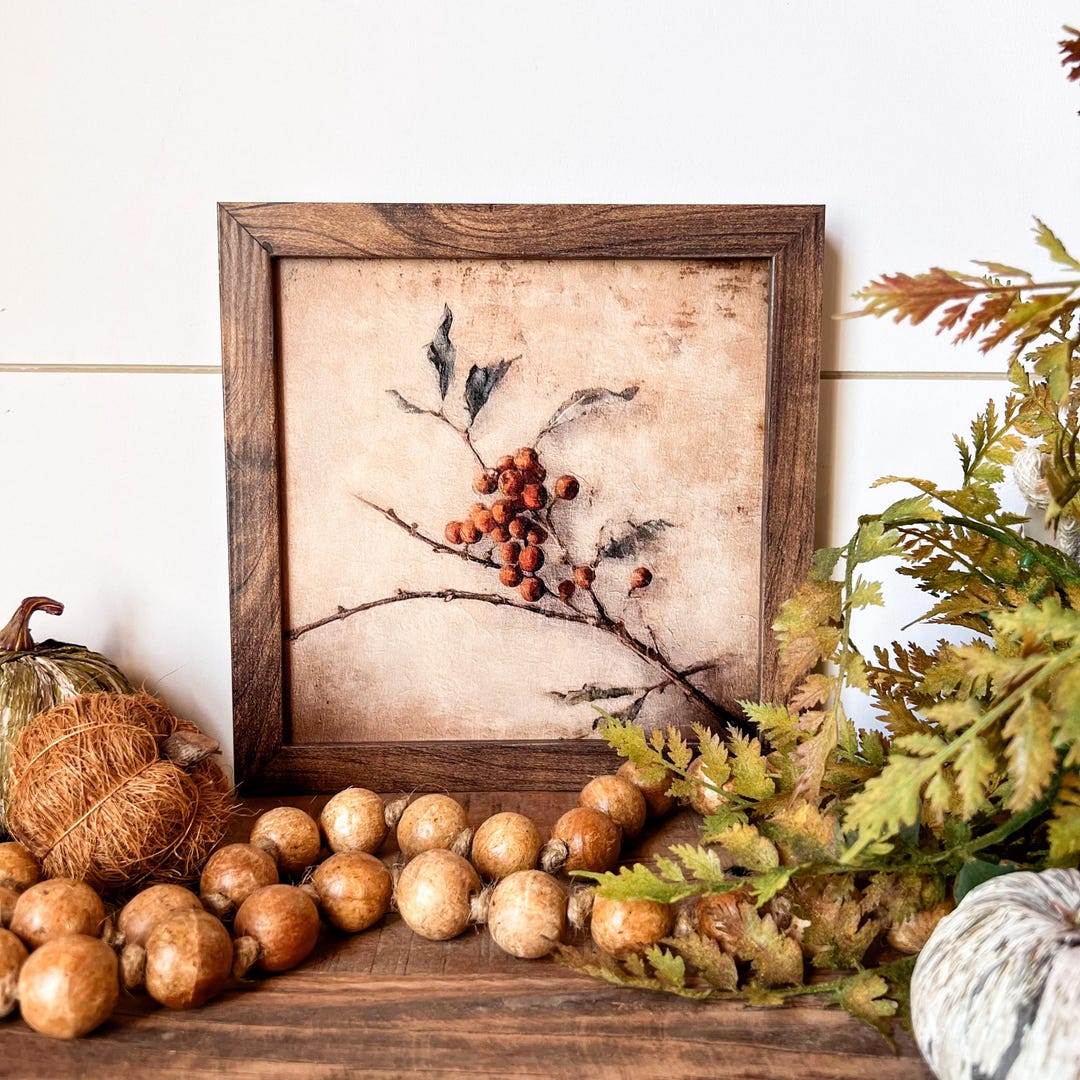 Rustic Fall Farmhouse Wood Sign, Fall Leaf Wood Sign, Fall Home Decor ...