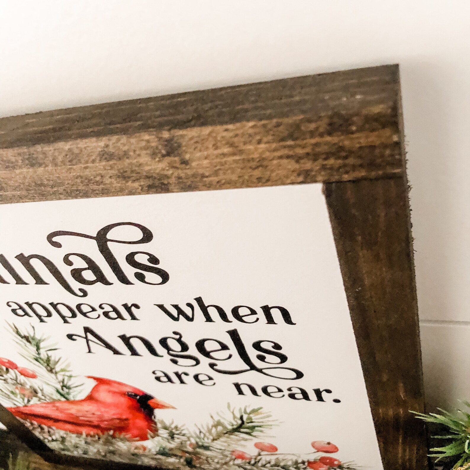 Christmas Cardinal Sign Cardinal Sign Christmas Decor - Etsy