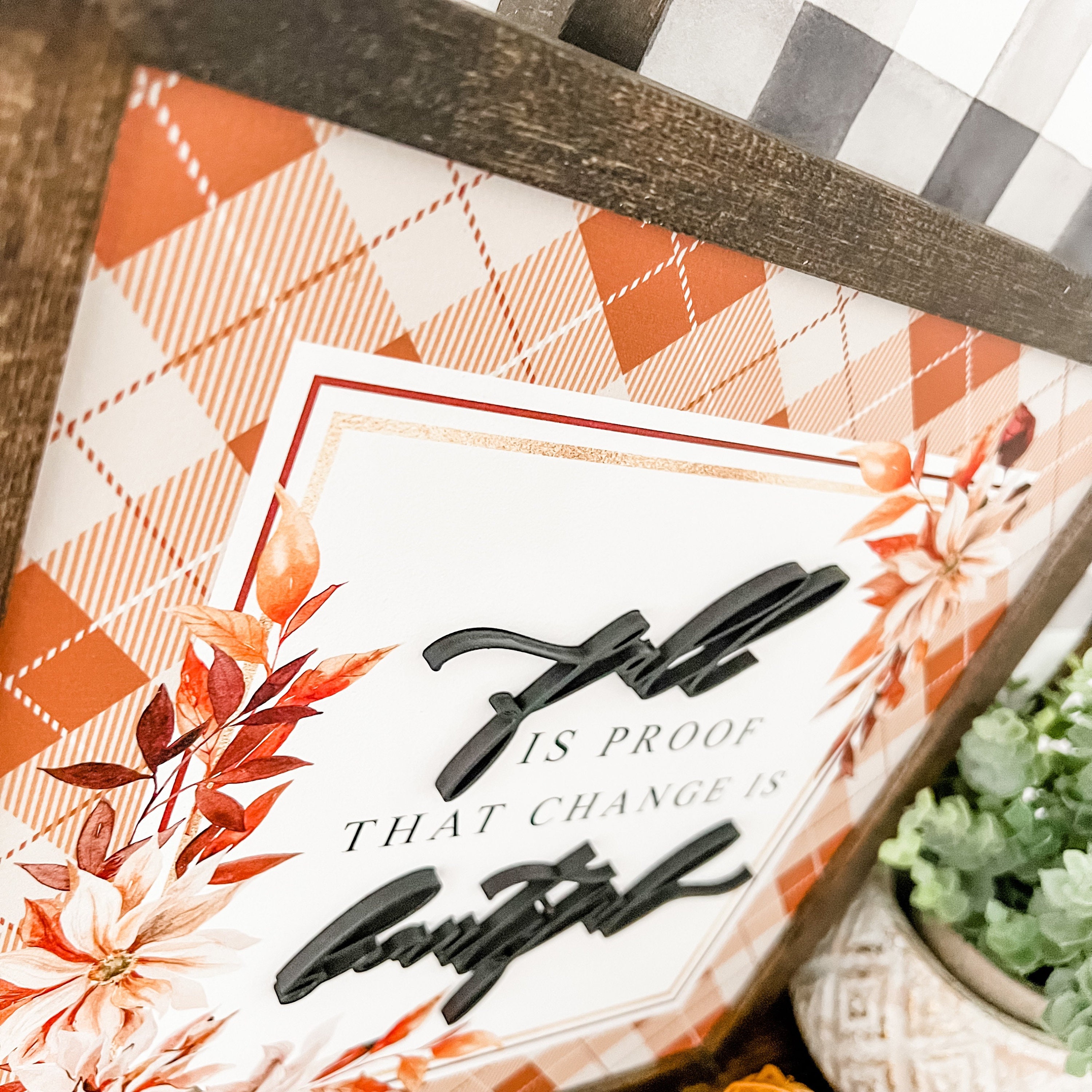 Fall Wood Sign DUO Unique Fall Decor Farmhouse Fall Signs - Etsy