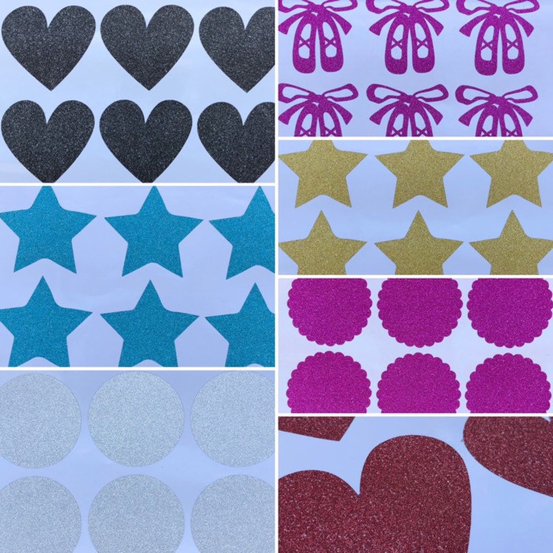 Dance Classroom and Classroom Floor Spot Decals - Hard Surface Application Decals - Table Top ...