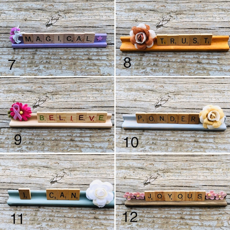 Scrabble Letter Tile Decor Scrabble Letter Holder Decor Unique Decor ...