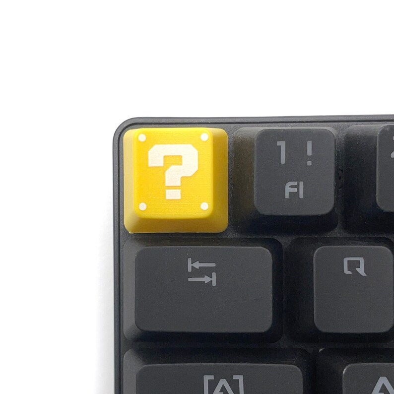 Mario Question Block Artisan Keycap Set Cherry MX Mechanical | Etsy