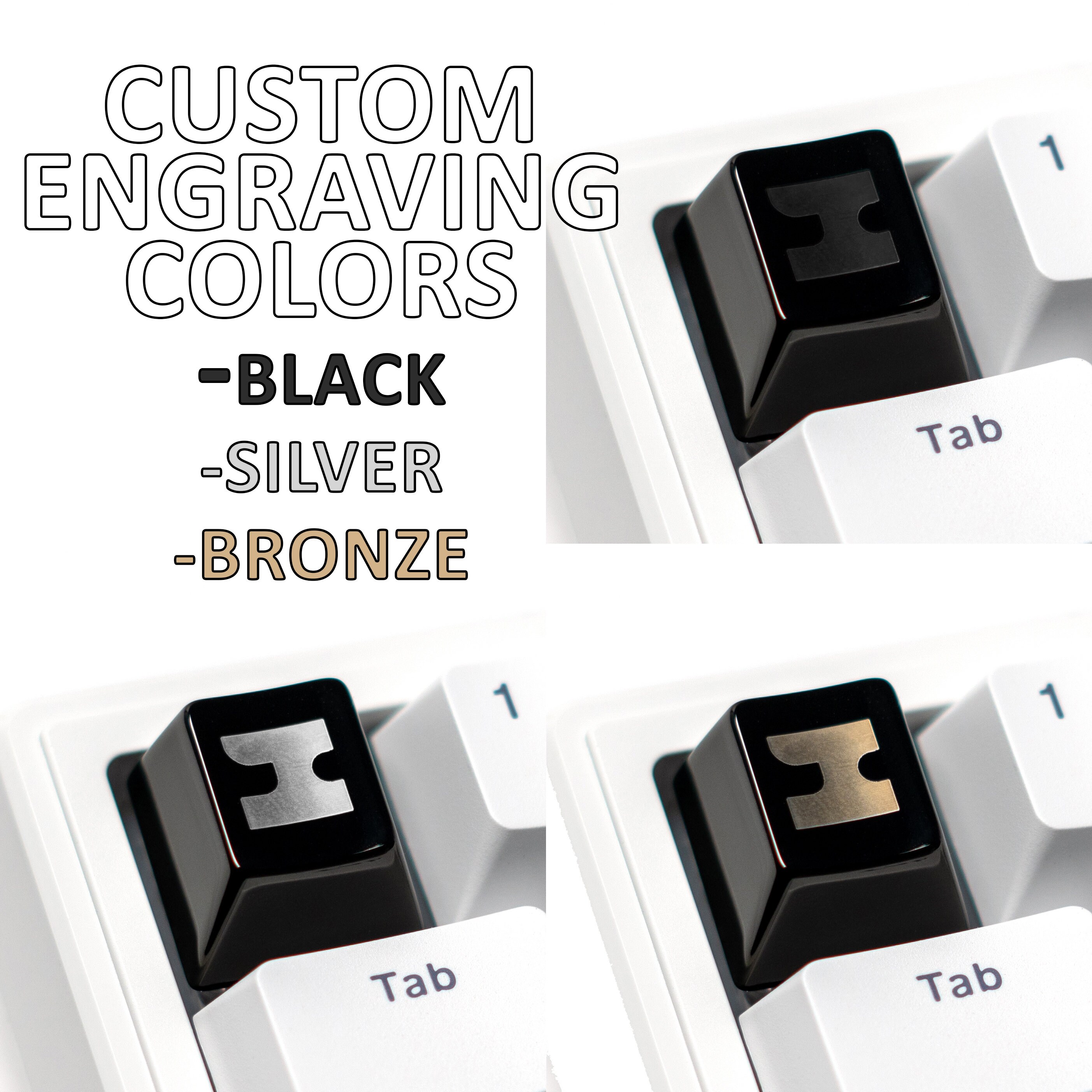 Dota 2 Engraved Solid Steel Artisan Gold Silver Metal Keycap Cherry MX ...