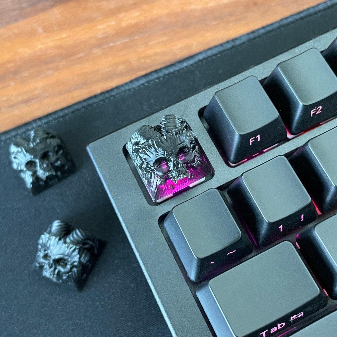 Blight Necromancer Skull Artisan Keycap Cherry MX Mechanical Gaming ...