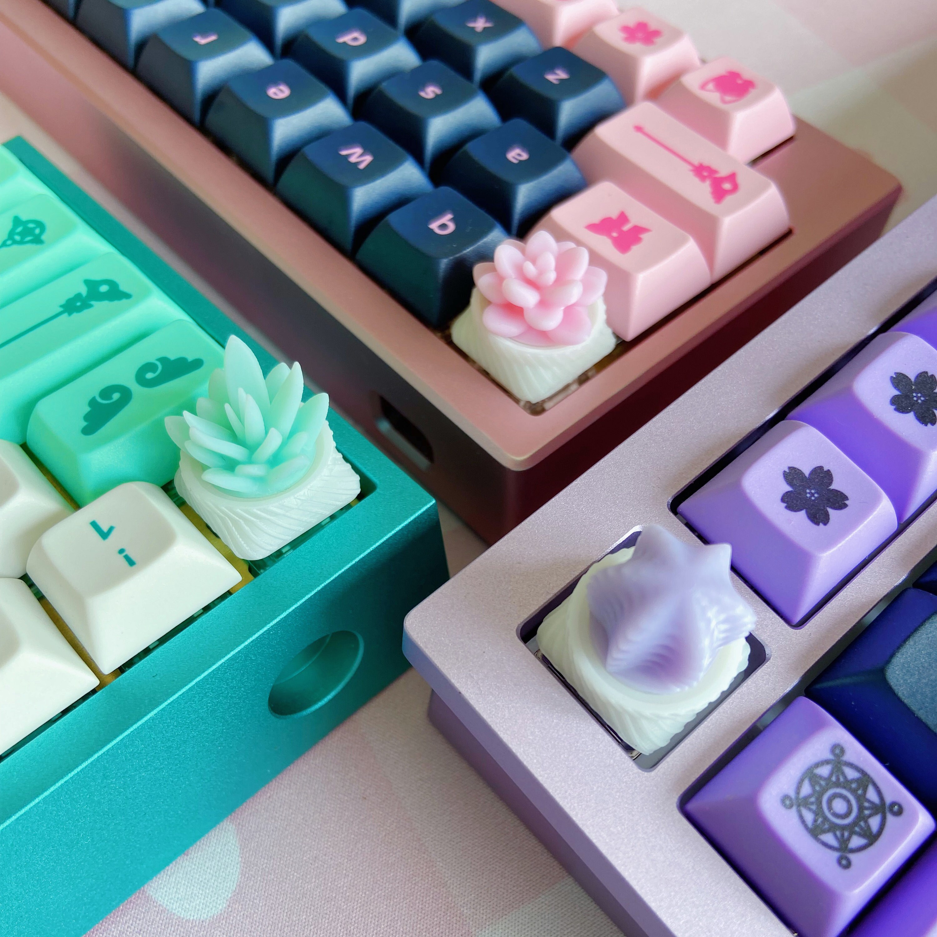 Succulent Plant Artisan Keycap Cherry MX Mechanical Gaming | Etsy