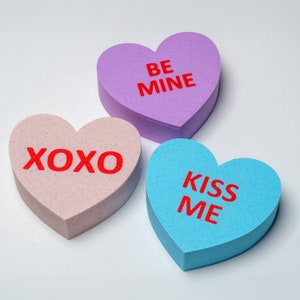 Candy Heart Artisan Keycap Storage Box Valentines Display Tray With Lid ...