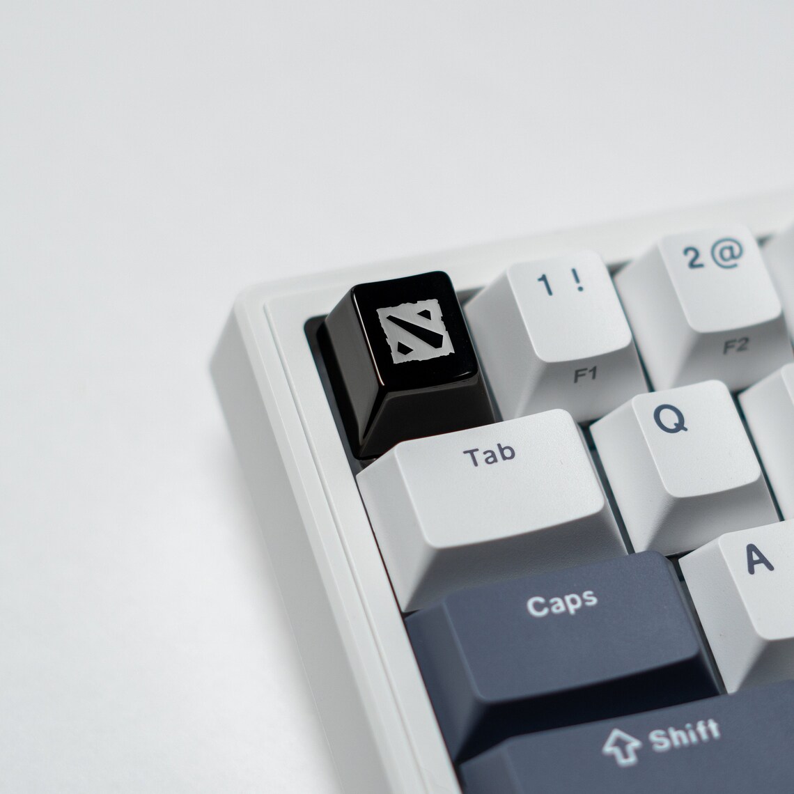 Dota 2 Engraved Solid Steel Artisan Gold Silver Metal Keycap Cherry MX ...